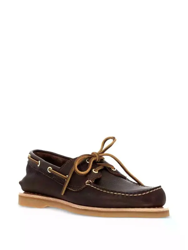 Timberland Lace-up Leather Boat Shoes - Brown