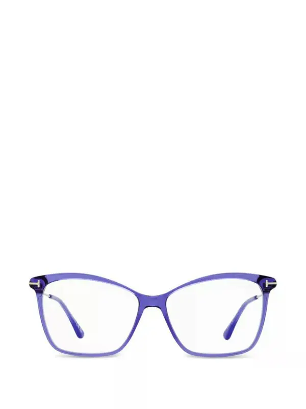 TOM FORD Tf5687-b Blue-block Glasses - Purple