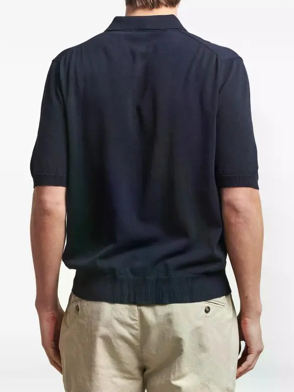 ZANONE Buttoned Polo Shirt - Blue