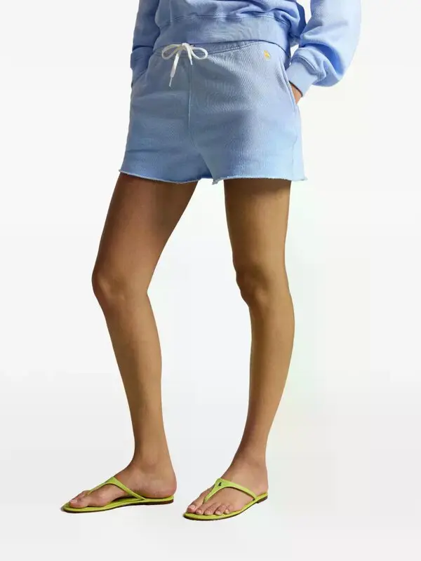 Polo Ralph Lauren Embroidered Drawstring Shorts - Blue