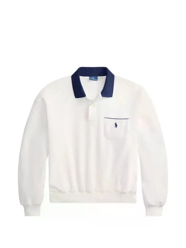 Polo Ralph Lauren Terry Polo Top - White