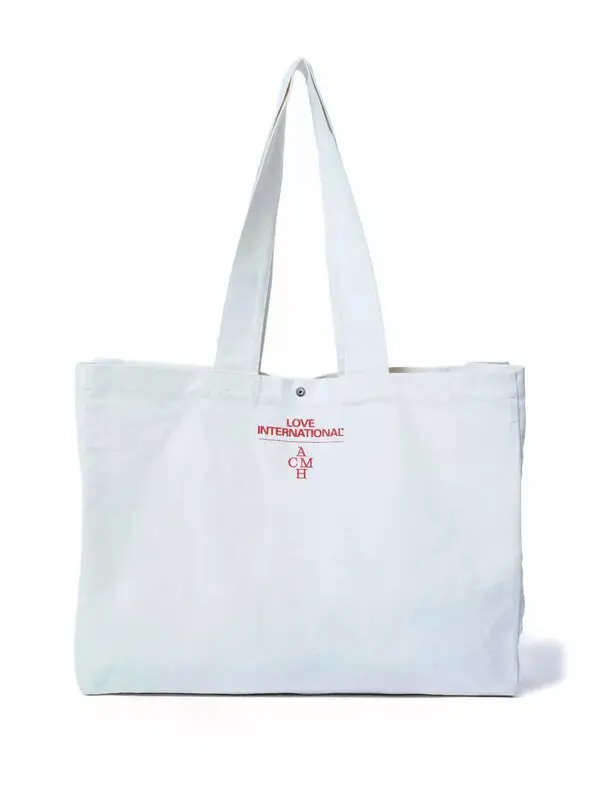 ACMH X LOVE INTERNATIONAL Logo-motif Tote Bag