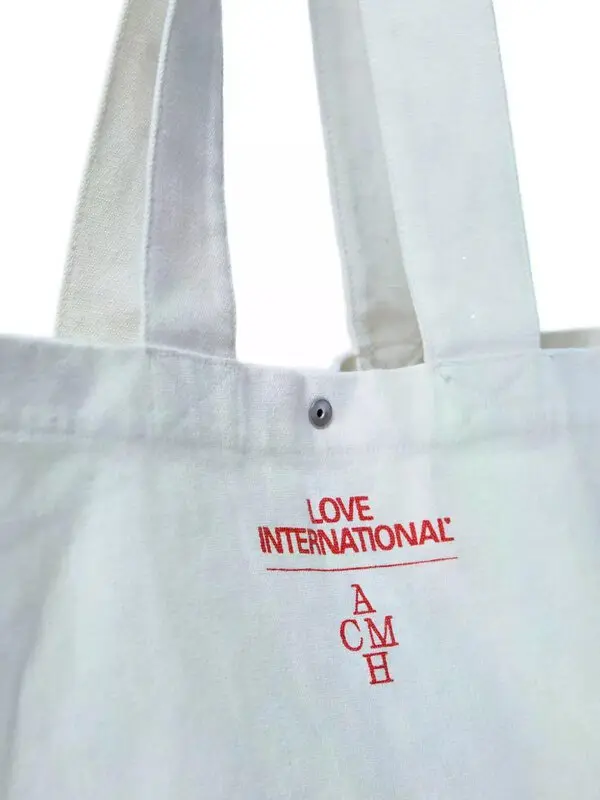 ACMH X LOVE INTERNATIONAL Logo-motif Tote Bag