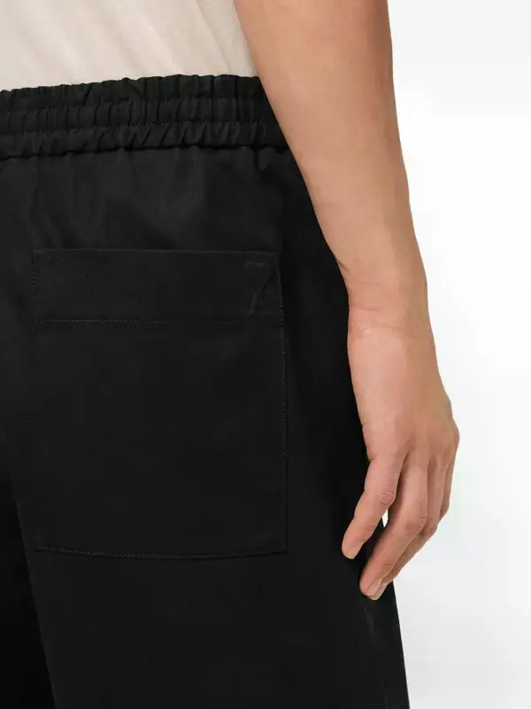 AMI Paris Cotton Gabardine Elasticated Waist Shorts