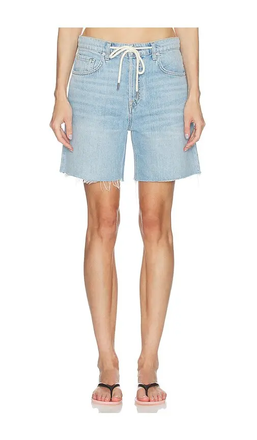 GRLFRND Bella Cut Off Drawstring Denim Shorts