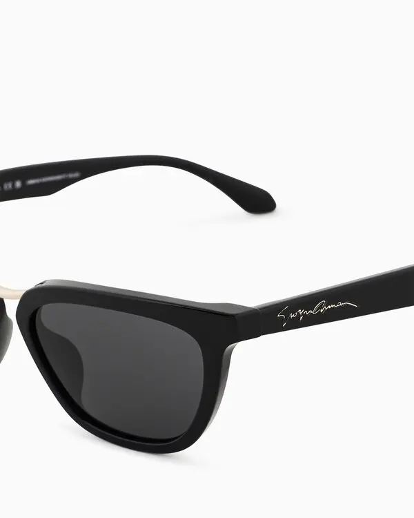Giorgio Armani Butterfly-shaped Sunglasses - Black