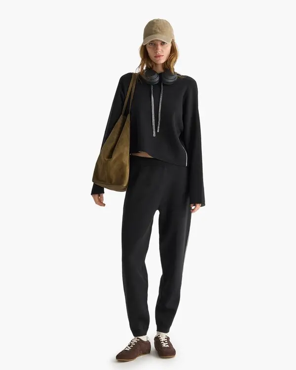 ATM Anthony Thomas Melillo Cotton Cashmere Plaited Sweatpants