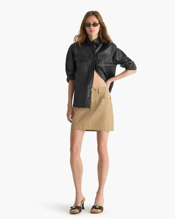 ATM Anthony Thomas Melillo Cotton Twill Pencil Skirt