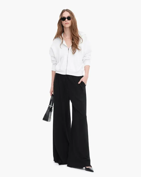 ATM Anthony Thomas Melillo High Torsion Wide Leg Pull On Pant Cotton