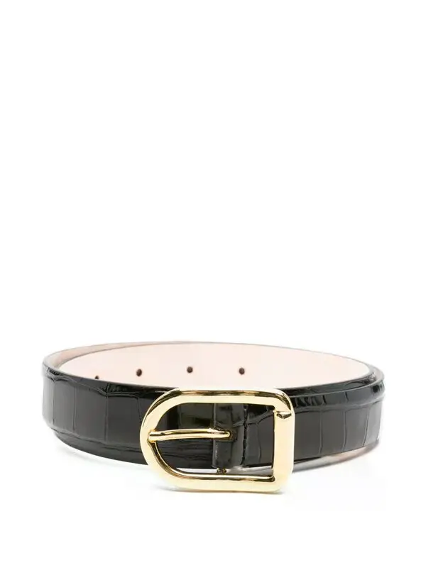 DEHANCHE Mija Crocodile-effect Belt - Black