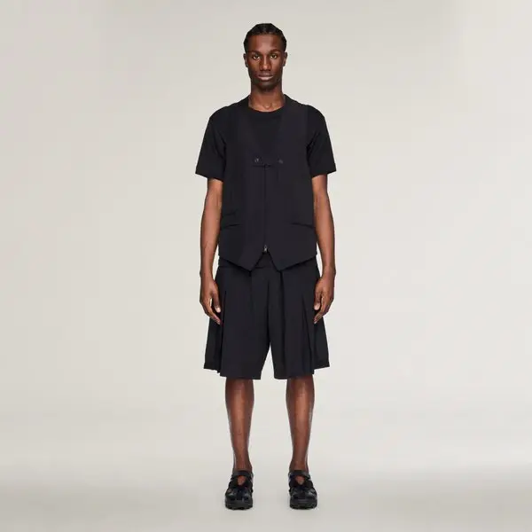 Adidas Y-3 Crinkle Pleated Shorts