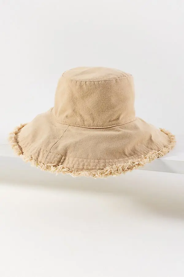 Anthropologie Frayed Sun Hat - Sand
