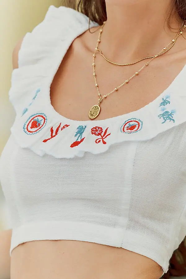 DIPPIN DAISY'S Dippin' Daisys Cotton Pascale Crop Top