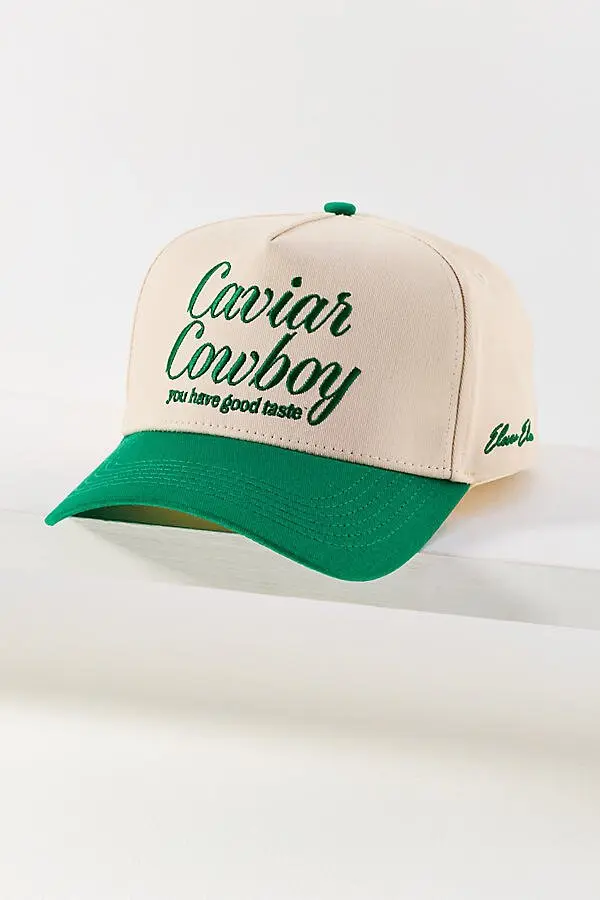 Anthropologie Eleven Eleven Caviar Cowboy Trucker Hat - Green