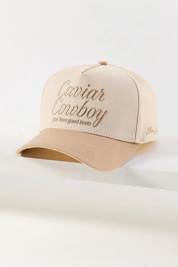 Anthropologie Eleven Eleven Caviar Cowboy Trucker Hat - Tan