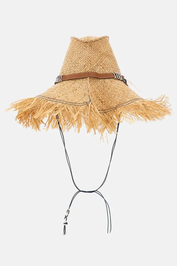 CUBA LAB Patrizia Fabri X Raffia Hat - Beige