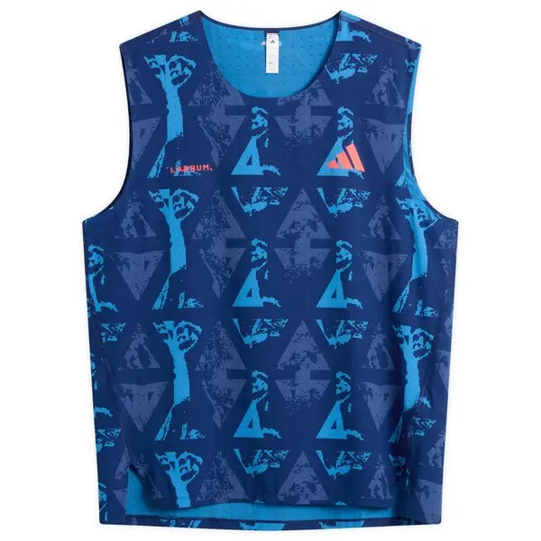 ADIDAS RUNNING Adidas X Labrum Tank - Dark Blue Lucid Red