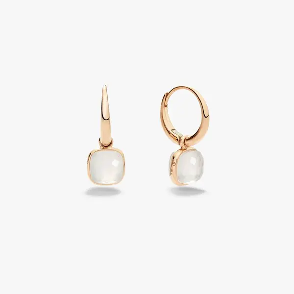 Pomellato Nudo Mini Hoop Earrings - White