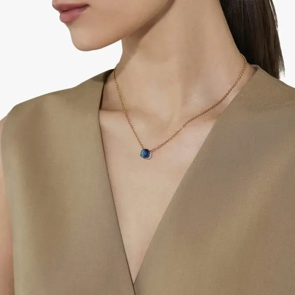 Pomellato Nudo Petit Necklace With London Topaz - Blue