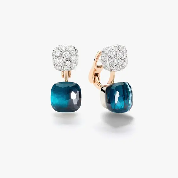 Pomellato Nudo Toi Et Moi Earrings - Blue