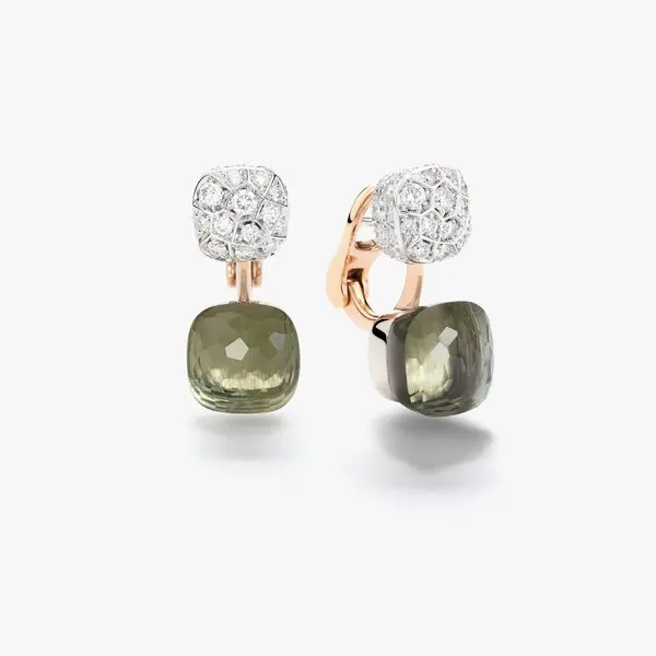 Pomellato Nudo Toi Et Moi Earrings - Green