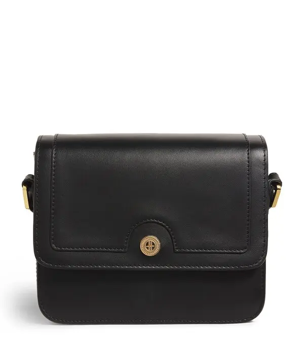 Harrods Leather Camera Bag - Black