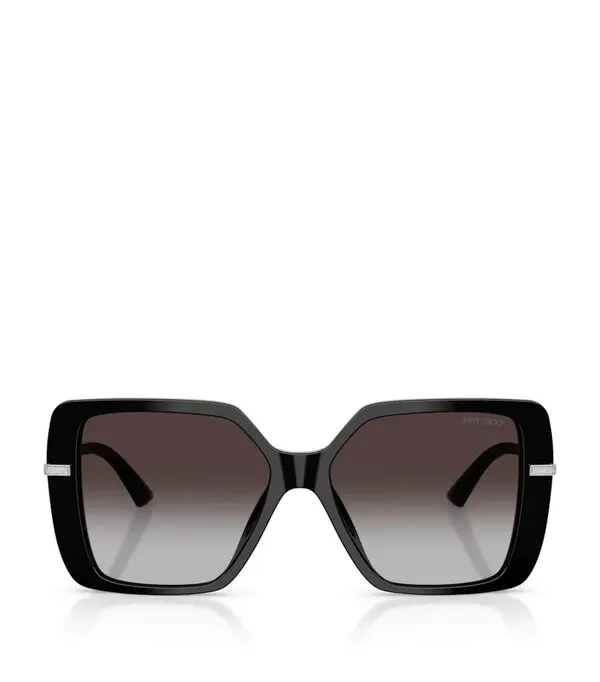 JIMMY CHOO Square Sunglasses - Black
