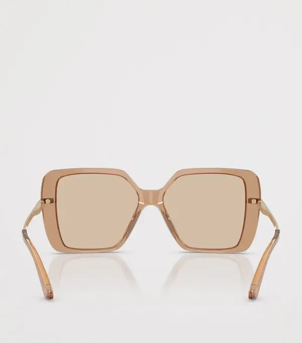 JIMMY CHOO Square Sunglasses - Brown