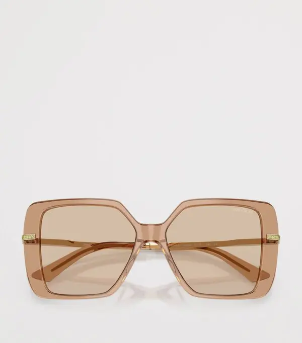 JIMMY CHOO Square Sunglasses - Brown