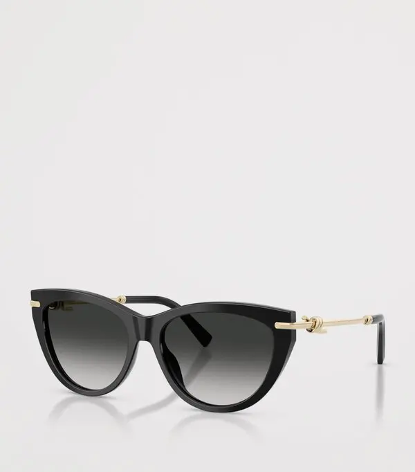 Tiffany & Co. Acetate Cat Eye Sunglasses - Black
