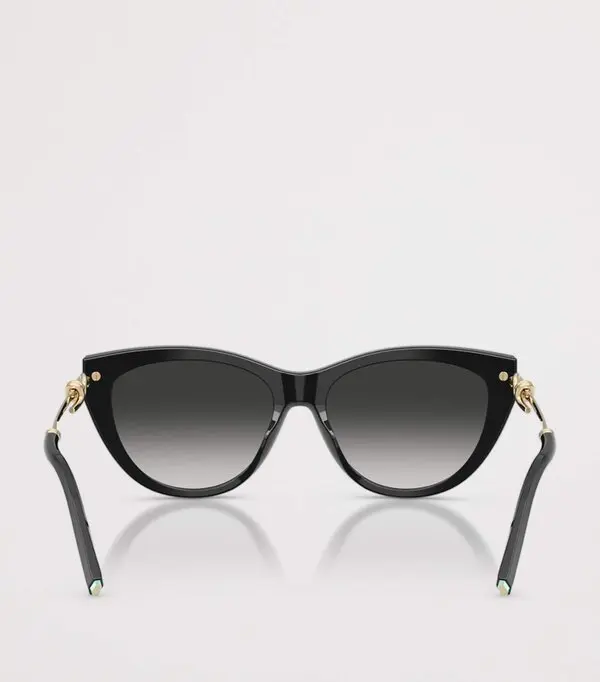 Tiffany & Co. Acetate Cat Eye Sunglasses - Black