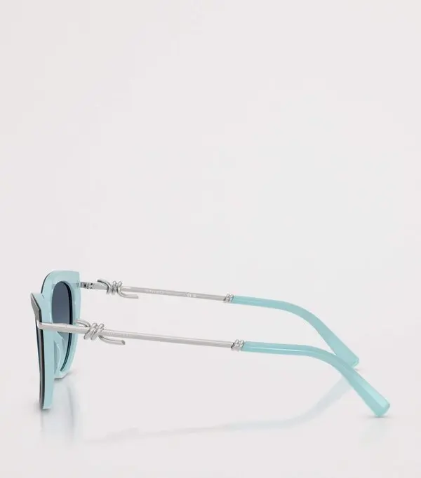 Tiffany & Co. Acetate Cat Eye Tf4253 Sunglasses - Black