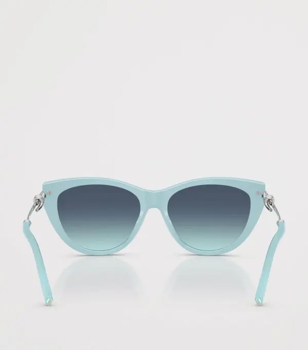 Tiffany & Co. Acetate Cat Eye Tf4253 Sunglasses - Black