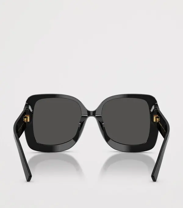 Dolce & Gabbana Acetate Dg Crossed Sunglasses - Black