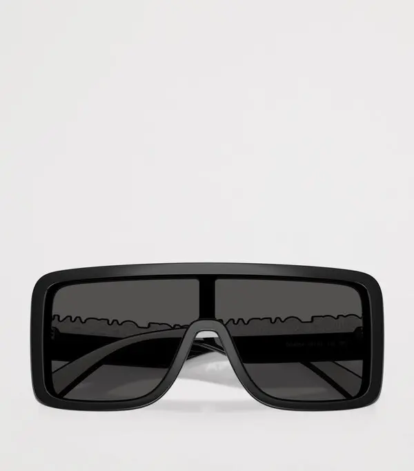 Dolce & Gabbana Injected Shield Sunglasses - Black