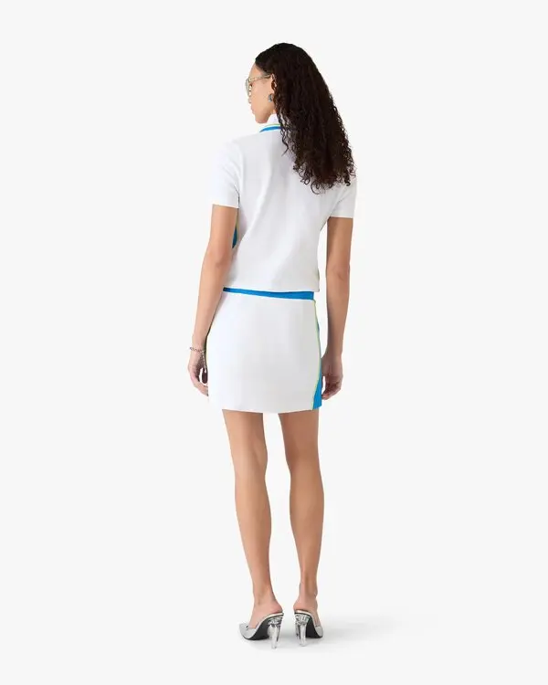 Casablanca Tennis Club Cut-out Polo Shirt