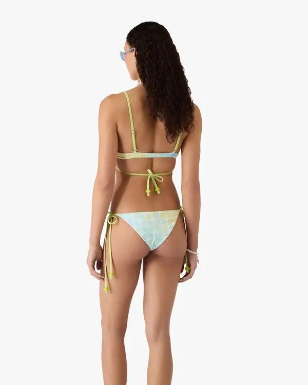 Casablanca Optic Drop String Beaded Bikini Bottom