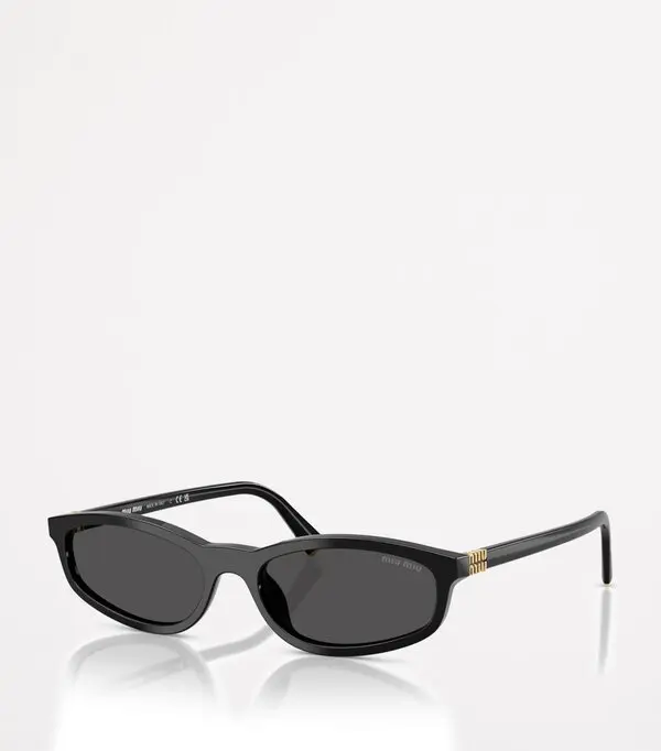 Miu Miu Acetate Oval Sunglasses