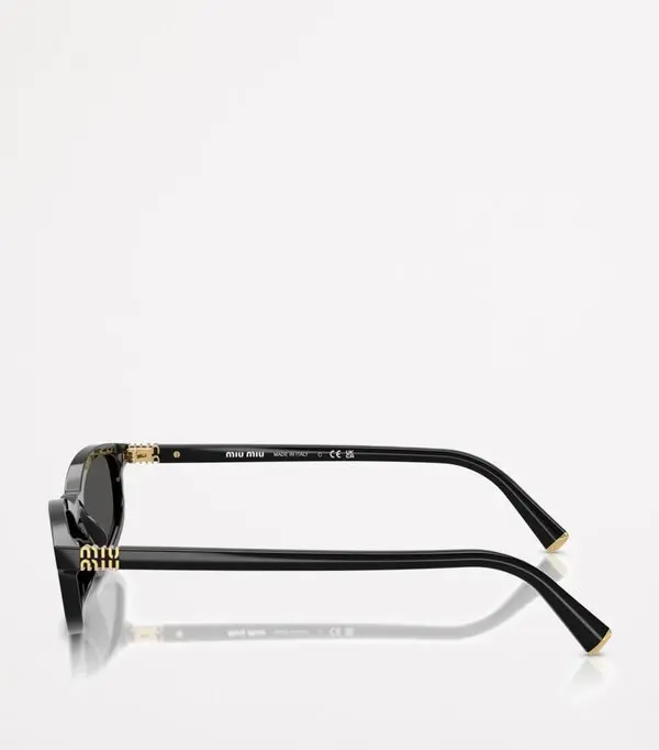 Miu Miu Acetate Oval Sunglasses