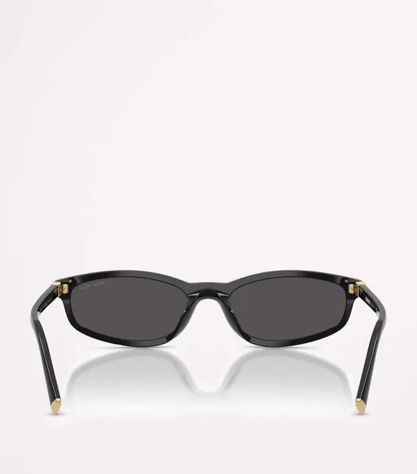 Miu Miu Acetate Oval Sunglasses