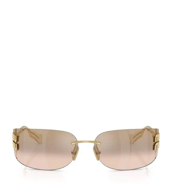 Miu Miu Metal Frameless Sunglasses