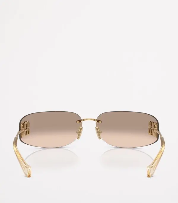 Miu Miu Metal Frameless Sunglasses