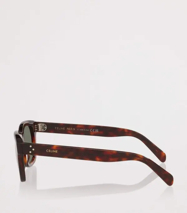 Celine Acetate Irregular Sunglasses - Brown