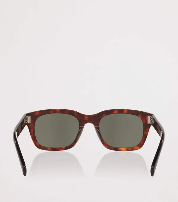 Celine Acetate Irregular Sunglasses - Brown