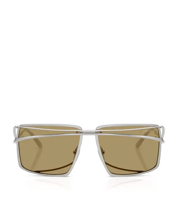 Prada Metal Runway Sunglasses - Clear