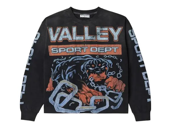 VALE FOREVER Big Dogs Sports Longsleeve Tee Shirt - Black