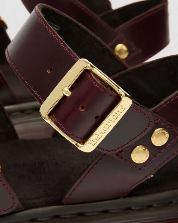 Dr. Martens Gryphon Atlas Leather Gladiator Sandals - Brown