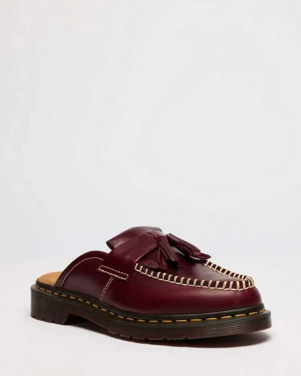 Dr. Martens Adrian Leather Mules - Red