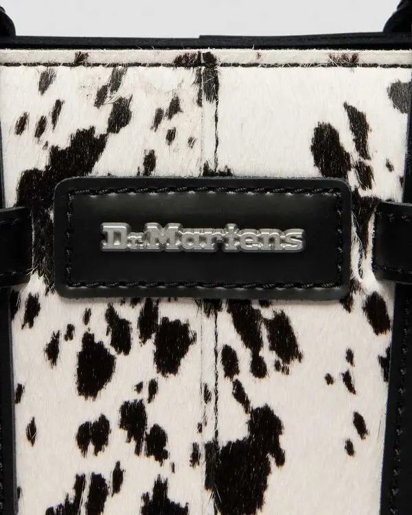 Dr. Martens Extra Small Dalmatian Hair-on Leather Tote - Cream