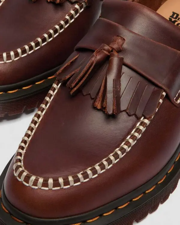 Dr. Martens Adrian Orleans Leather Tassel Loafers - Brown